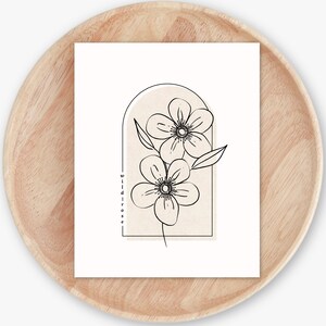 Wild Rose Flower Unframed Art Print | Floral Illustration Antique Paper ...