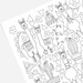 Cute Llamas & Cactus Hand-drawn Coloring Page Printable - Etsy