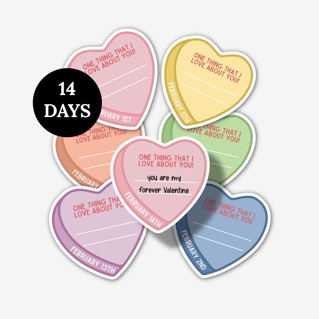 14 Reasons Why I Love You | Countdown to Valentine's Day Printable ...