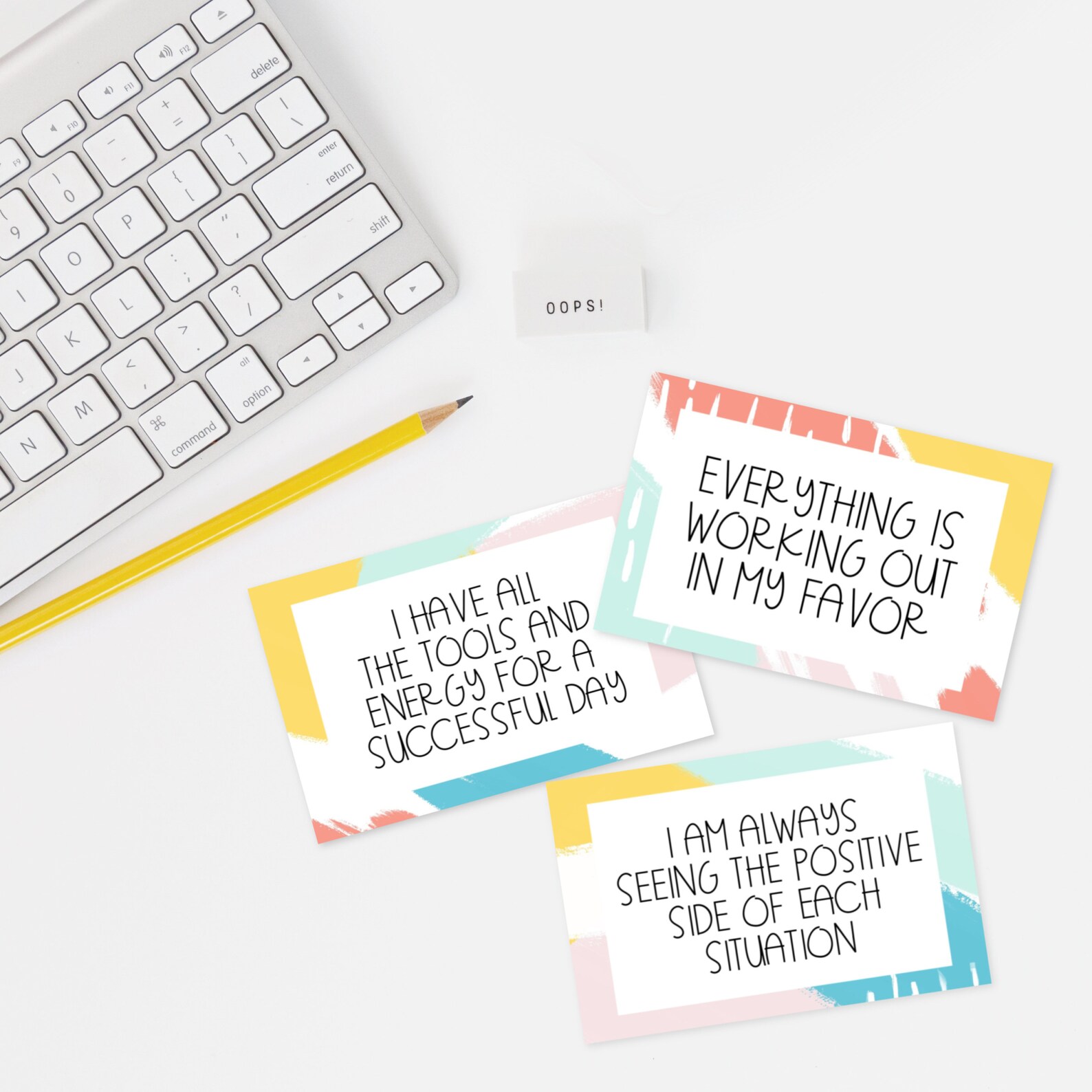 24 Positive Affirmation Digital Cards Printable Mantra Cards - Etsy