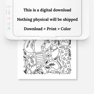 50 Coloring Pages | All the Seasons Digital Coloring Book Illustrations ...