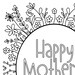 Happy Mother's Day Printable Spring Flowers Coloring Page FREE Card - Etsy
