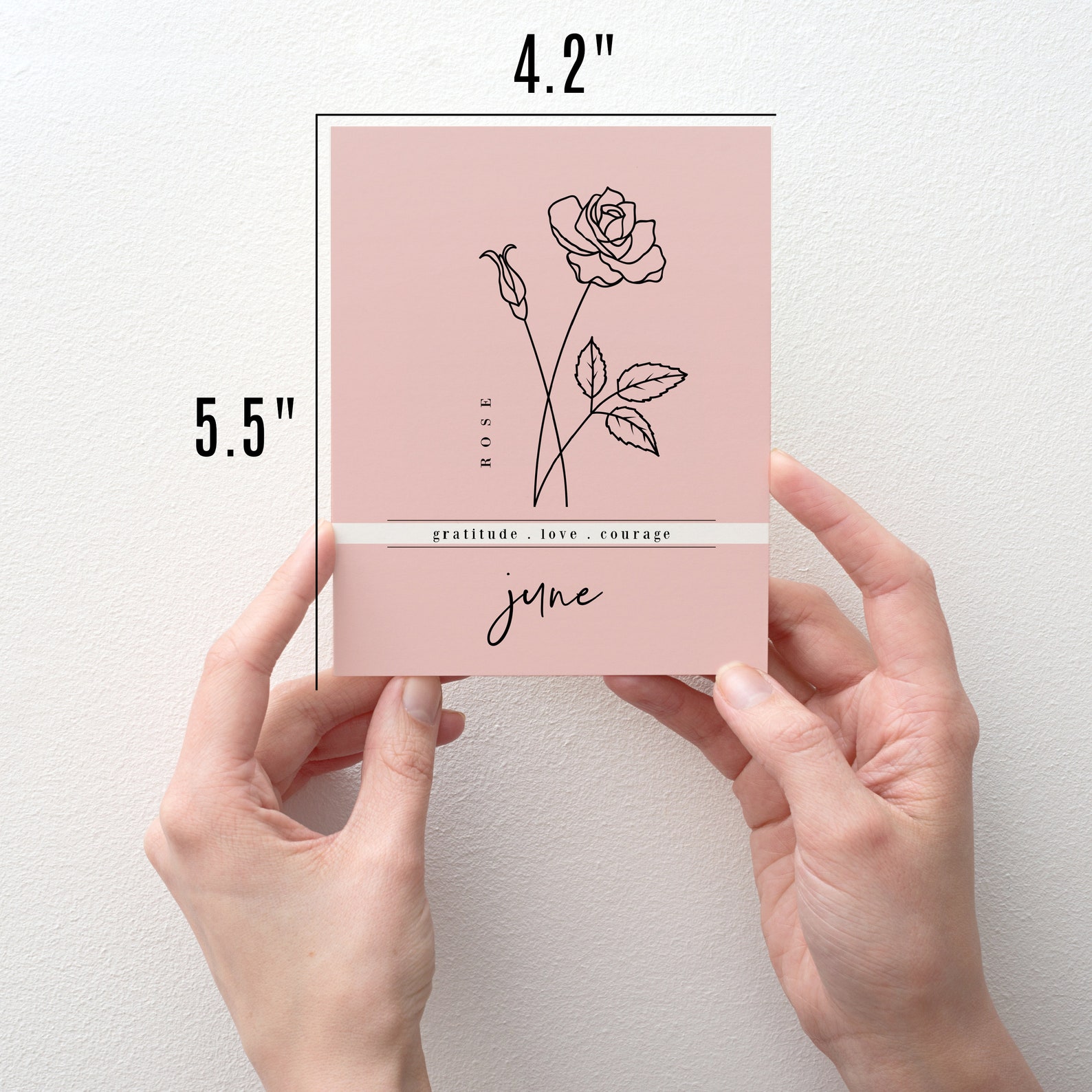 12 Month Birth Flower Note Cards + Envelopes | Full Year Birthday ...