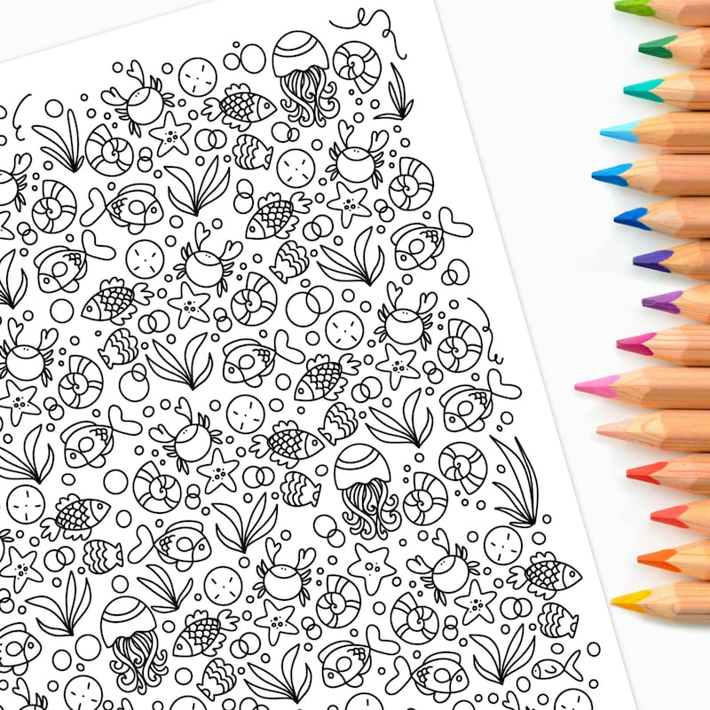 Coloring Tester - Etsy