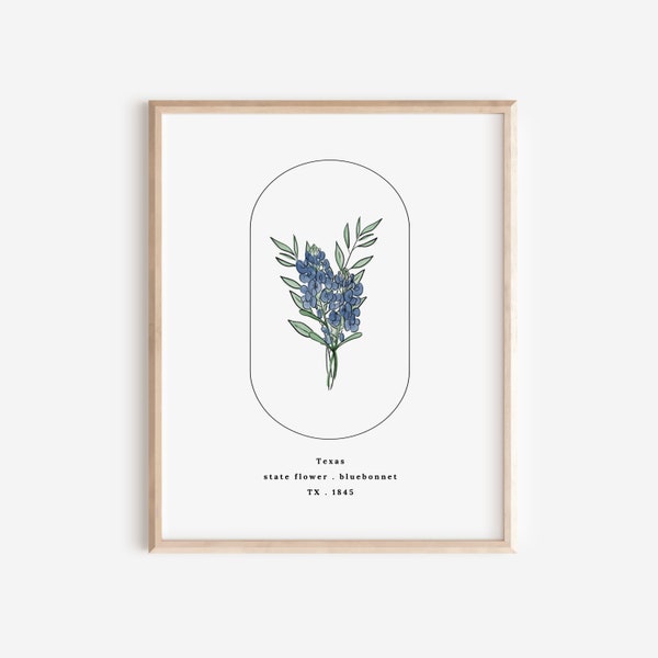 Bluebonnet Line Art - Etsy