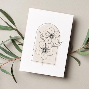 Wild Rose Flower Unframed Art Print | Floral Illustration Antique Paper ...