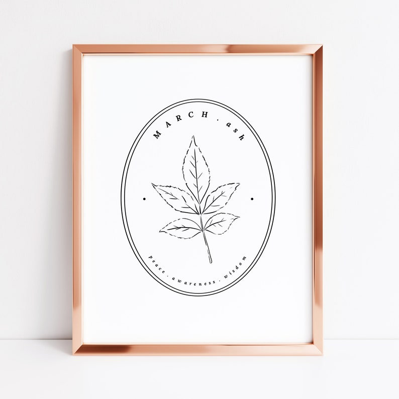 12 Month Pack Birth Tree Birth Wood Printables - Etsy