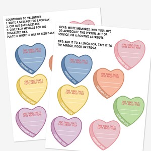 14 Reasons Why I Love You | Countdown to Valentine's Day Printable ...