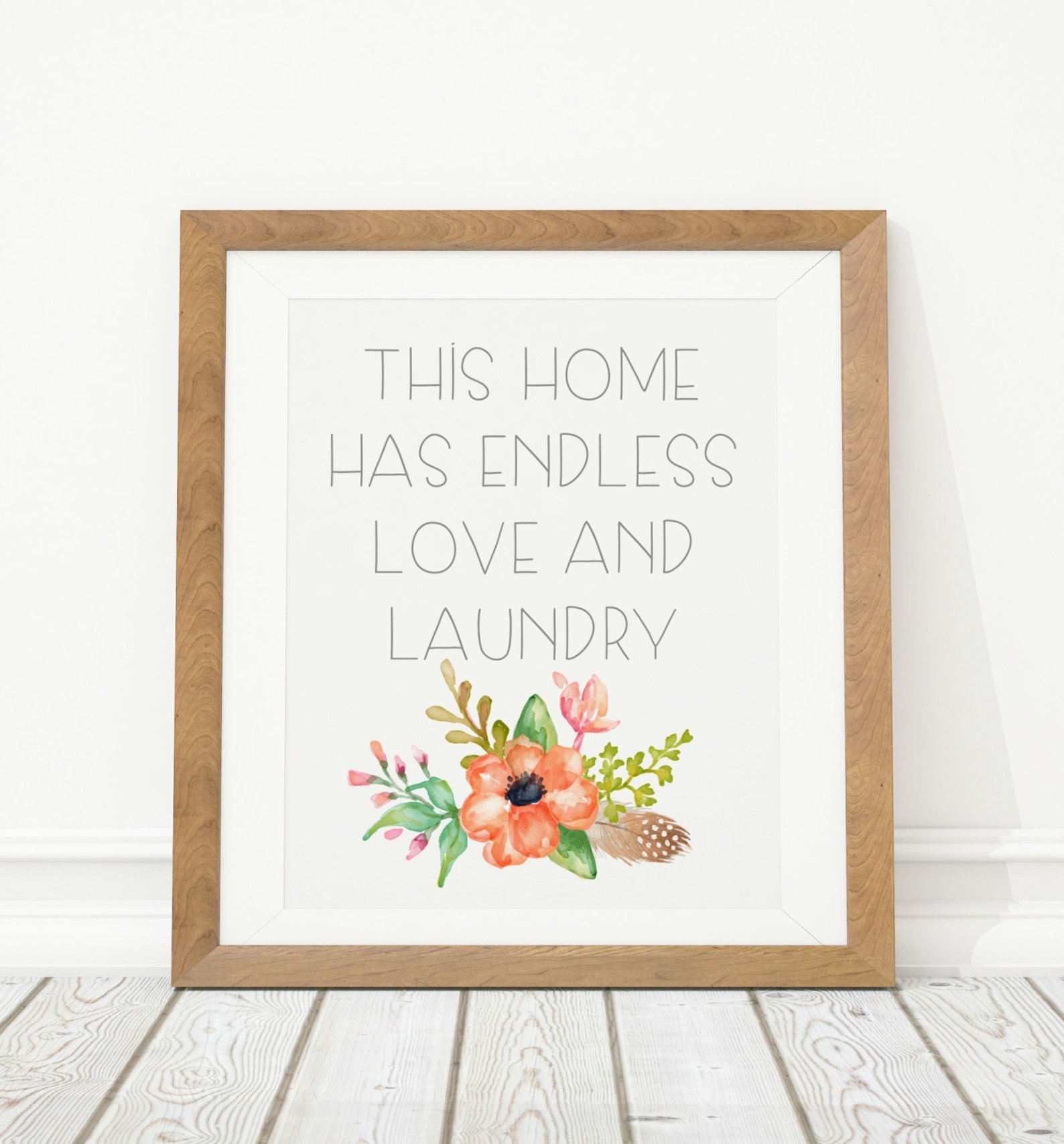 This Home Has Endless Love and Laundry Digital Printable - Etsy