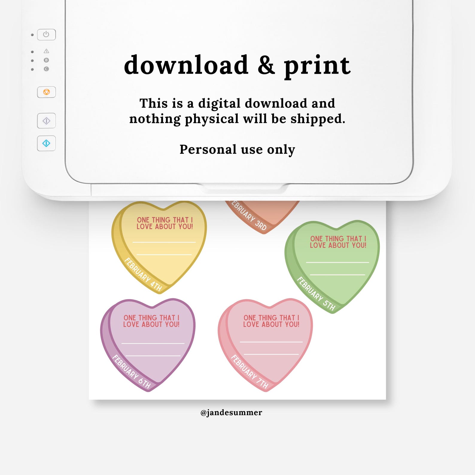 14 Reasons Why I Love You | Countdown to Valentine's Day Printable ...