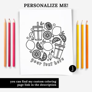 Lemonade & Lemons 3 PK Printable Coloring Page | Hand-drawn Coloring ...