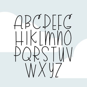 Take Flight Hand Lettered Font & Digital Stickers | TTF File | Quirky ...