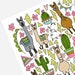 Cute Llamas & Cactus | Hand-drawn Coloring Page Printable | Summer ...