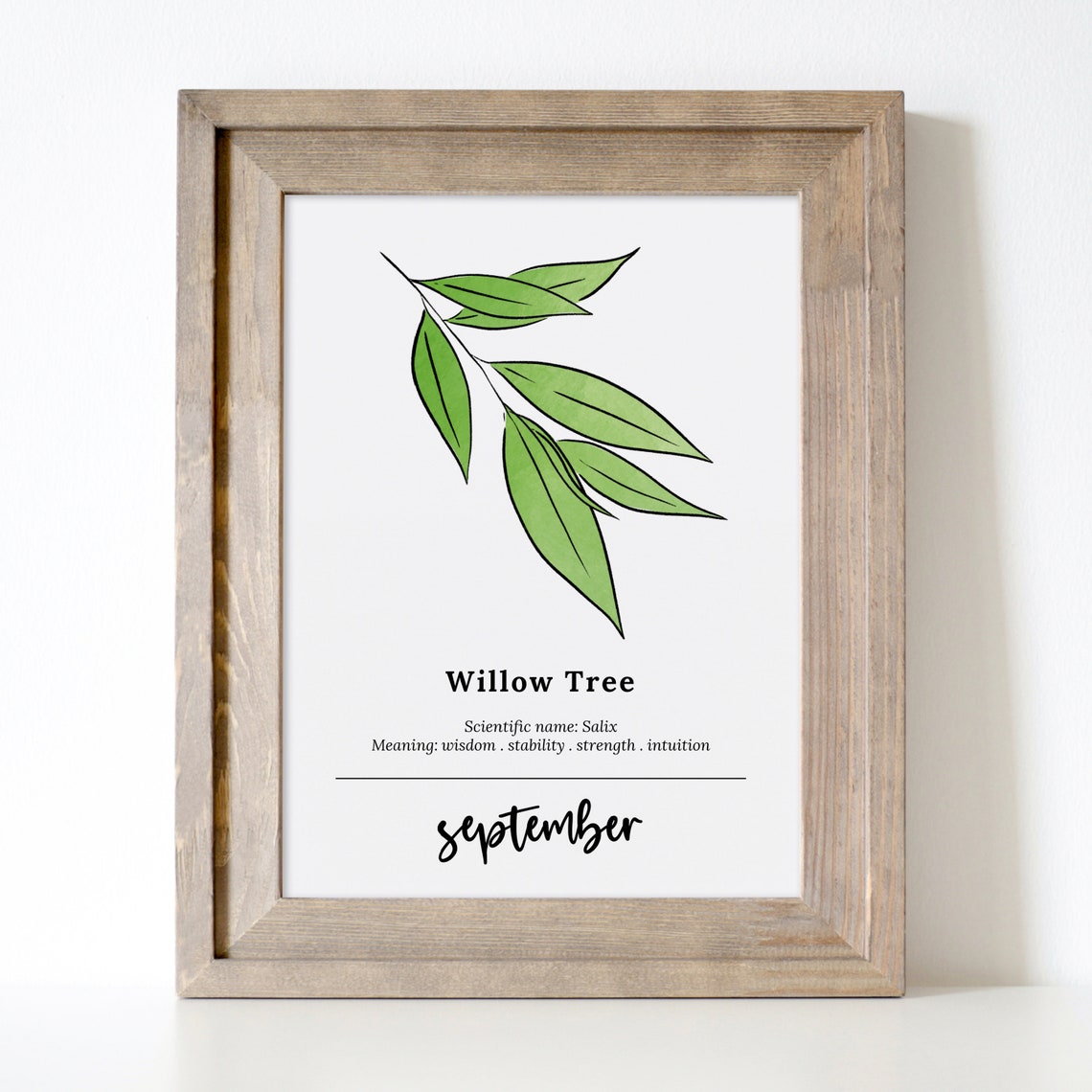 12 Month Birth Tree Birth Wood Watercolor Printables | Birth Month ...