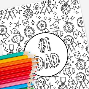 10 Father's Day Printable Coloring Pages | Illustrated Fishing Camping ...