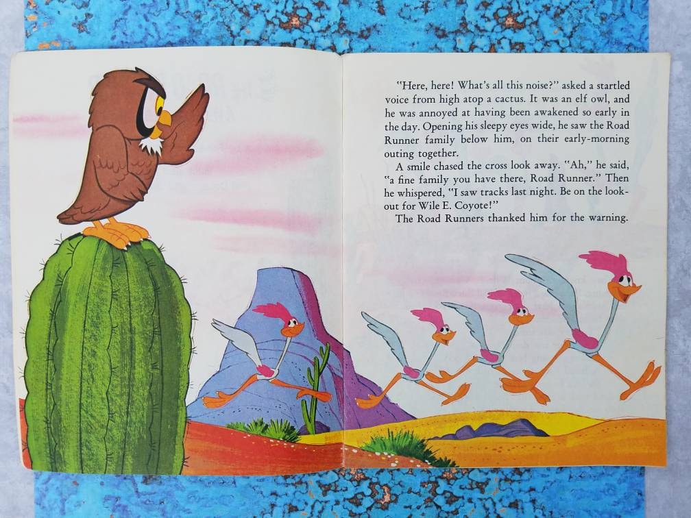 The Road Runner A Very Scary Lesson Vintage 1970s Looney Tunes Merrie ...