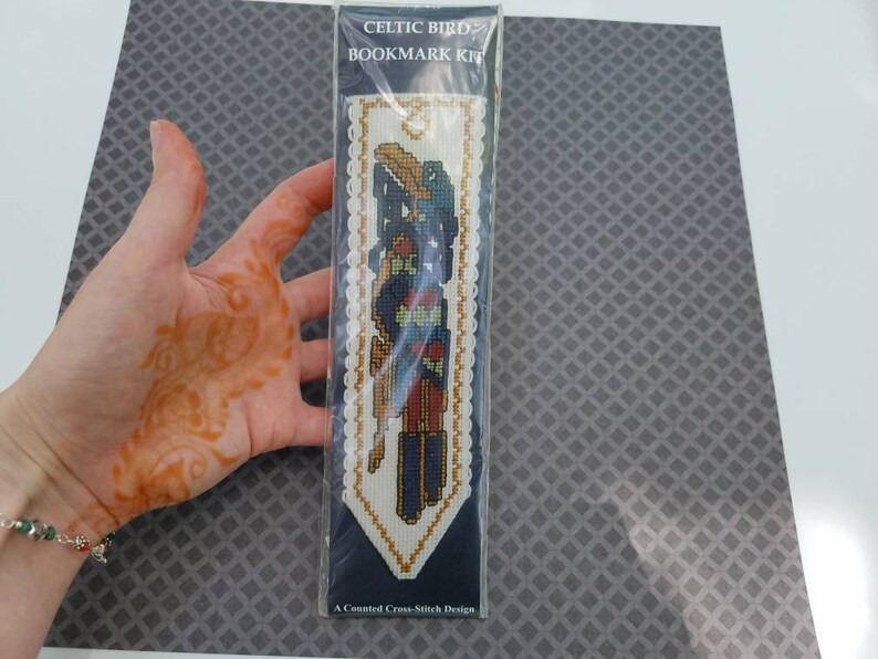 Textile Heritage Collection Celtic Bird Bookmark Kit Counted Cross ...
