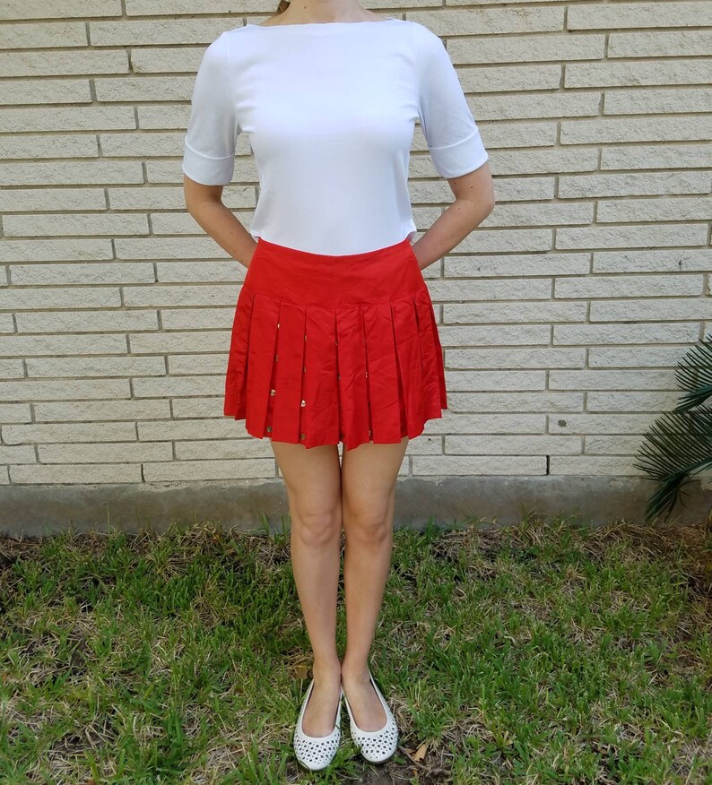 Vintage Pleated Skirt With Built in Bloomers Costume Uniform - Etsy