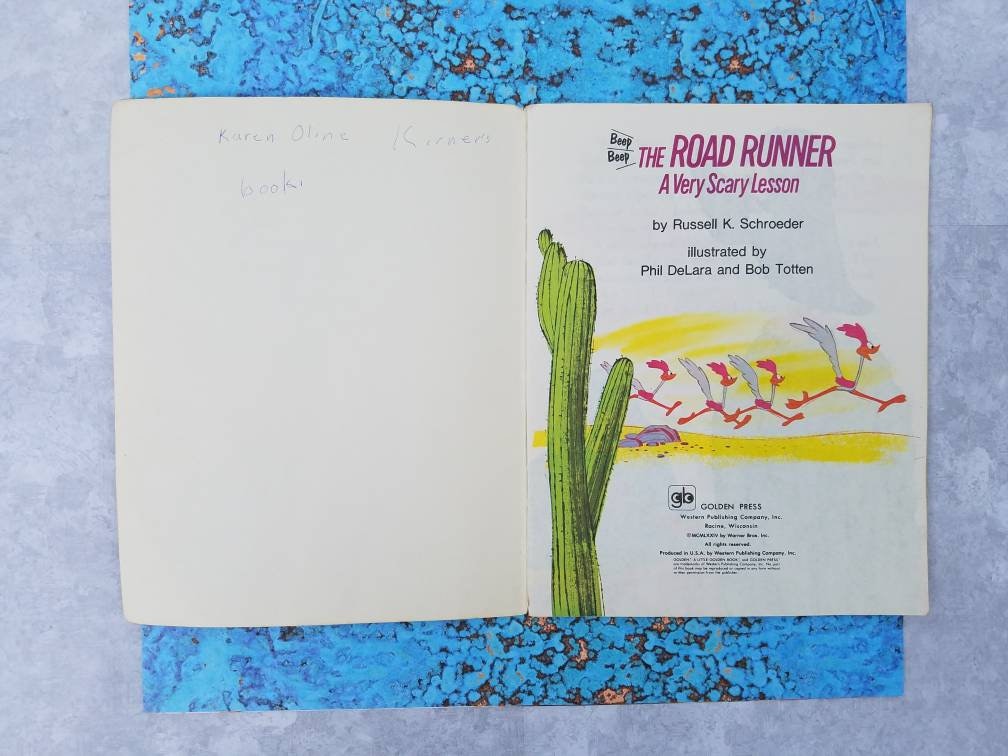 The Road Runner A Very Scary Lesson Vintage 1970s Looney Tunes Merrie ...