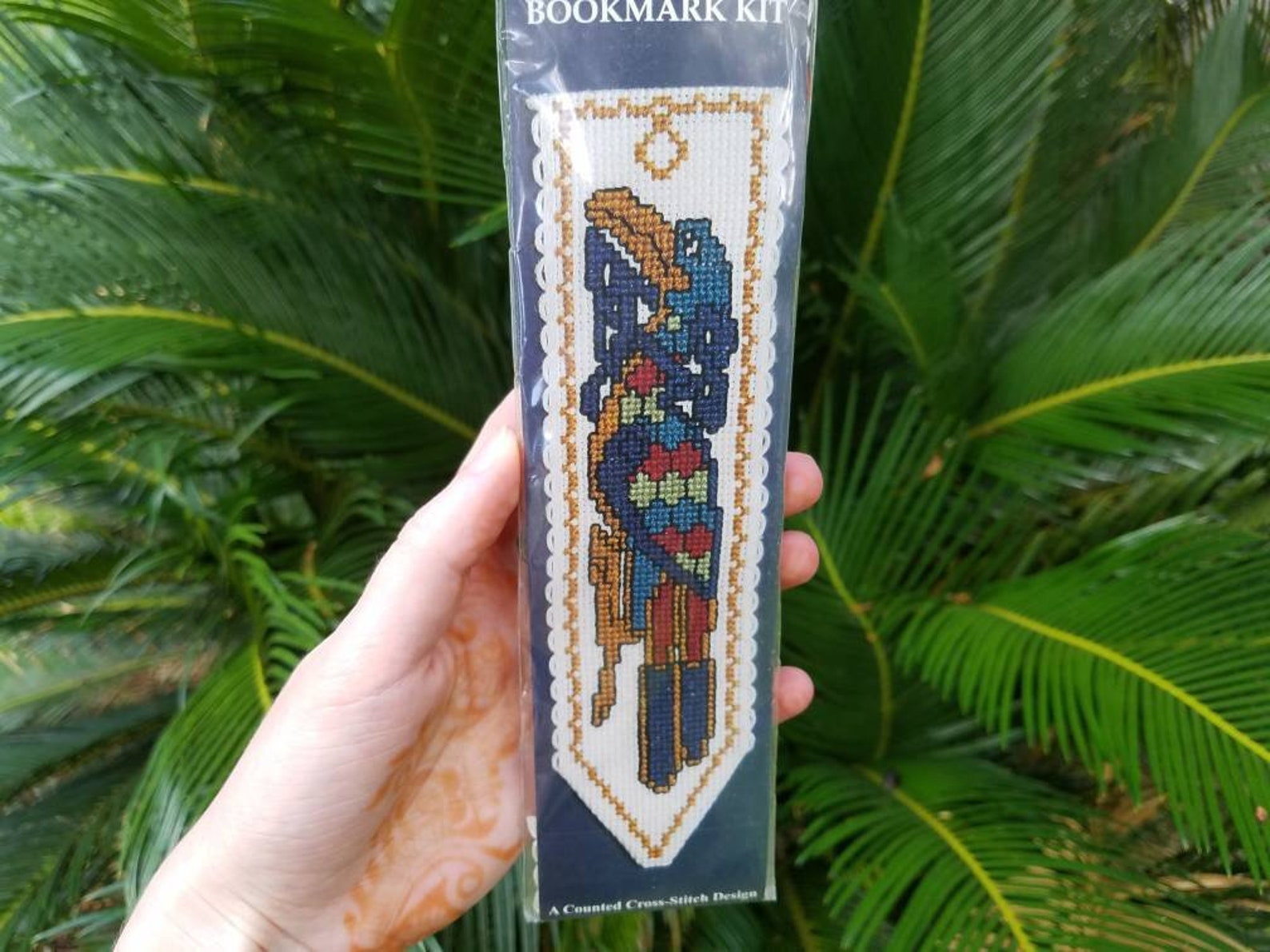 Textile Heritage Collection Celtic Bird Bookmark Kit Counted Cross ...