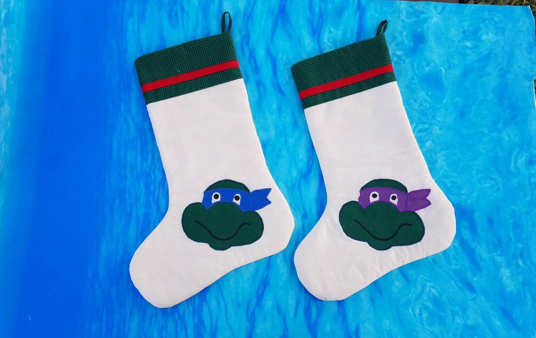 Teenage Mutant Ninja Turtles Leonardo (blue) & Donatello (purple ...