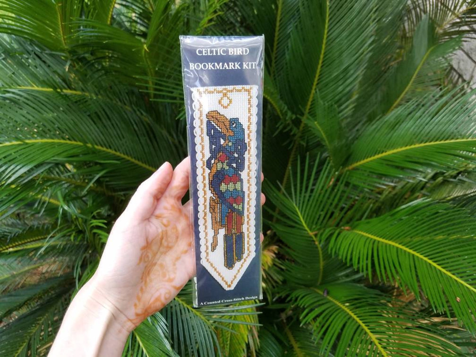 Textile Heritage Collection Celtic Bird Bookmark Kit Counted Cross ...