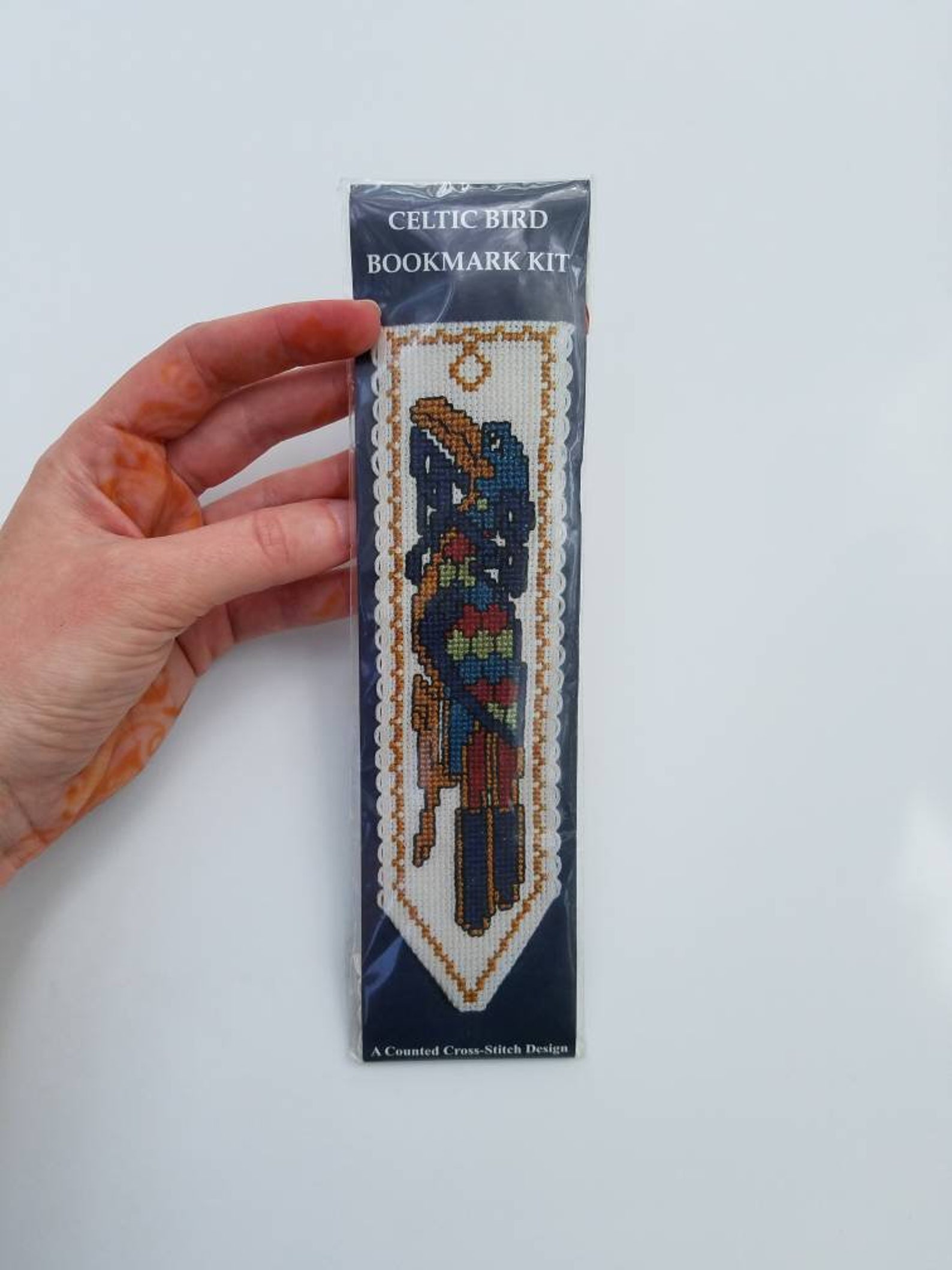 Textile Heritage Collection Celtic Bird Bookmark Kit Counted Cross ...