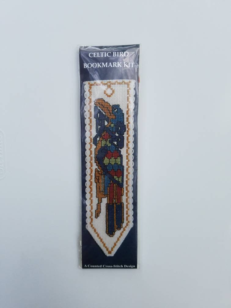 Textile Heritage Collection Celtic Bird Bookmark kit counted cross ...