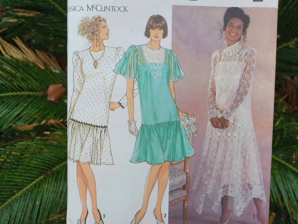 Victorian Flapper Jessica Mcclintock Simplicity Dropped Waist Lace ...