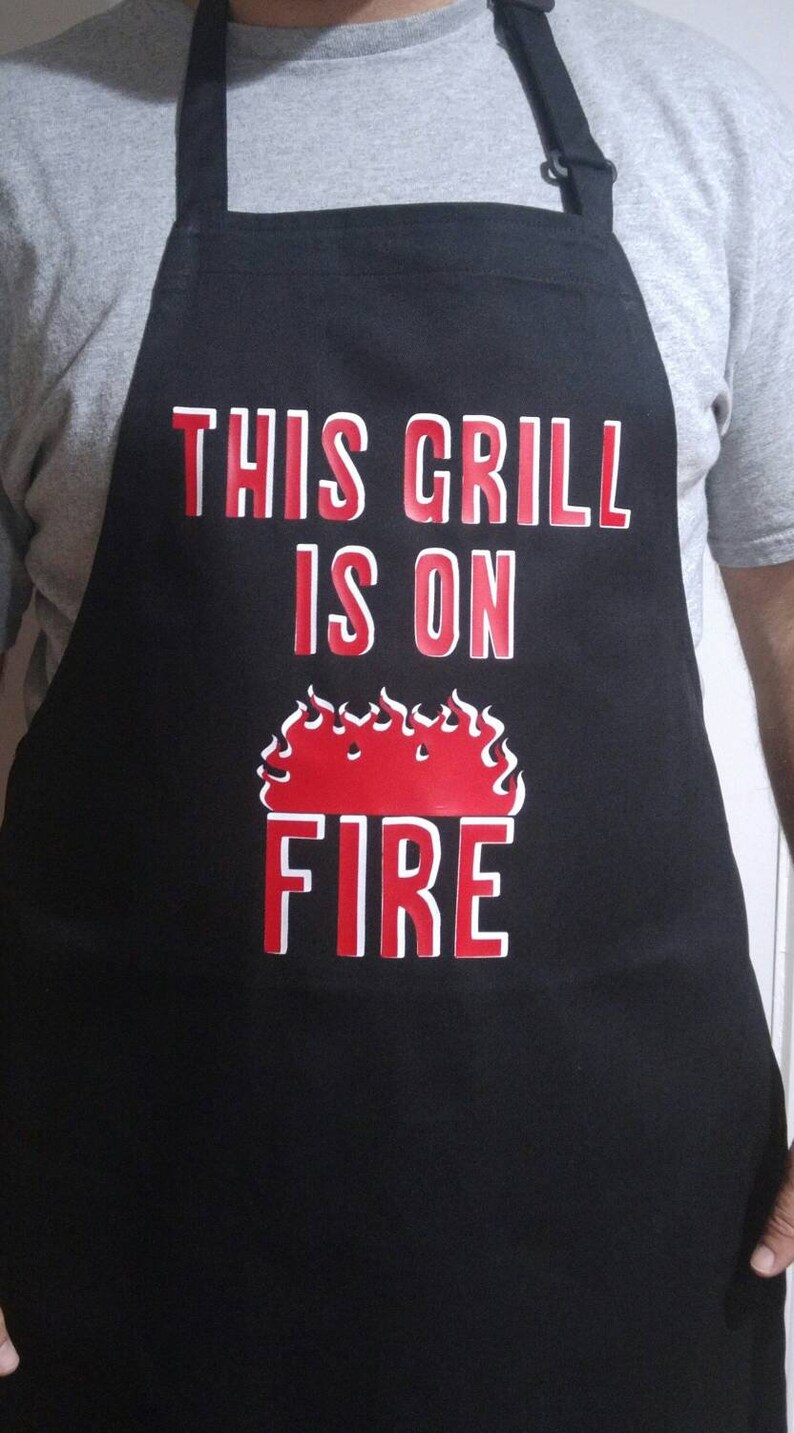 This Grill is on Fire Cooking/grilling Apron - Etsy