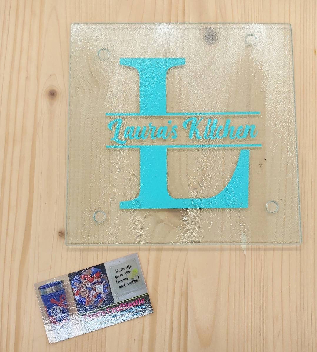 Custom Made Glass Cutting Board / You Choose Design / You | Etsy