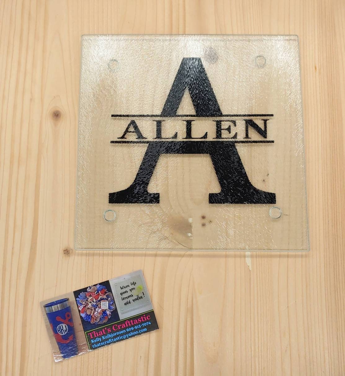 Custom Made Glass Cutting Board / You Choose Design / You | Etsy