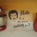 Large Hello is It Me You're Cooking for Tempered Glass Cutting Board - Etsy