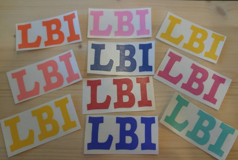 LBI Long Beach Island New Jersey Stickers / Decal - Etsy