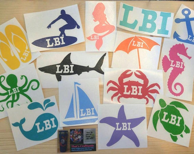 LBI Long Beach Island New Jersey Stickers / Decal - Etsy