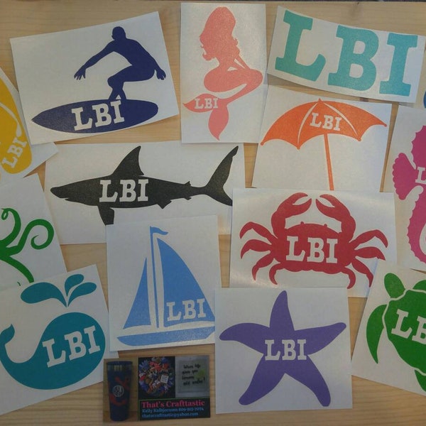 Long Beach Island Car Decal - Etsy