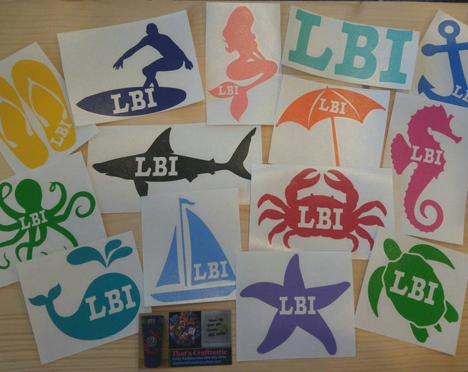 LBI Long Beach Island New Jersey Stickers / Decal - Etsy