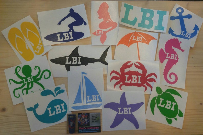 LBI Long Beach Island New Jersey Stickers / Decal - Etsy