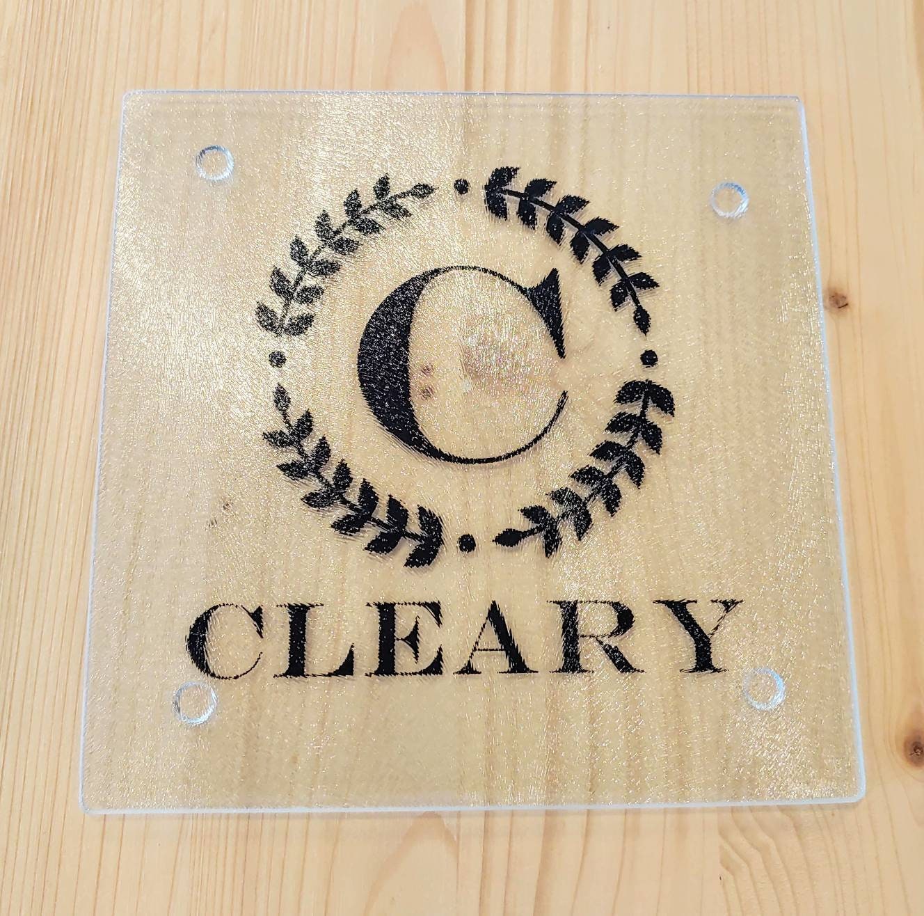 Custom Made Glass Cutting Board / You Choose Design / You | Etsy