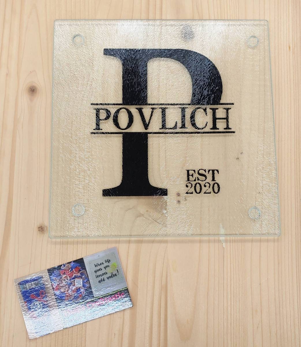 Custom Made Glass Cutting Board / You Choose Design / You | Etsy