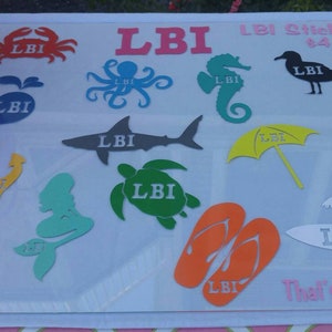 LBI Long Beach Island New Jersey Stickers / Decal - Etsy