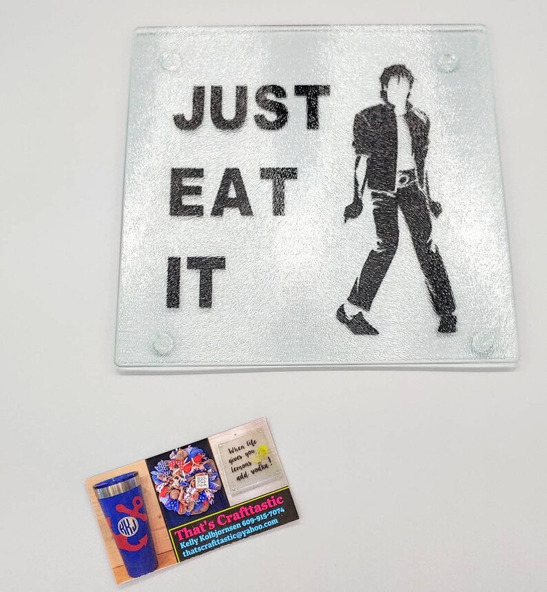 Michael Jackson Just Eat It Glass Cutting Board - Etsy