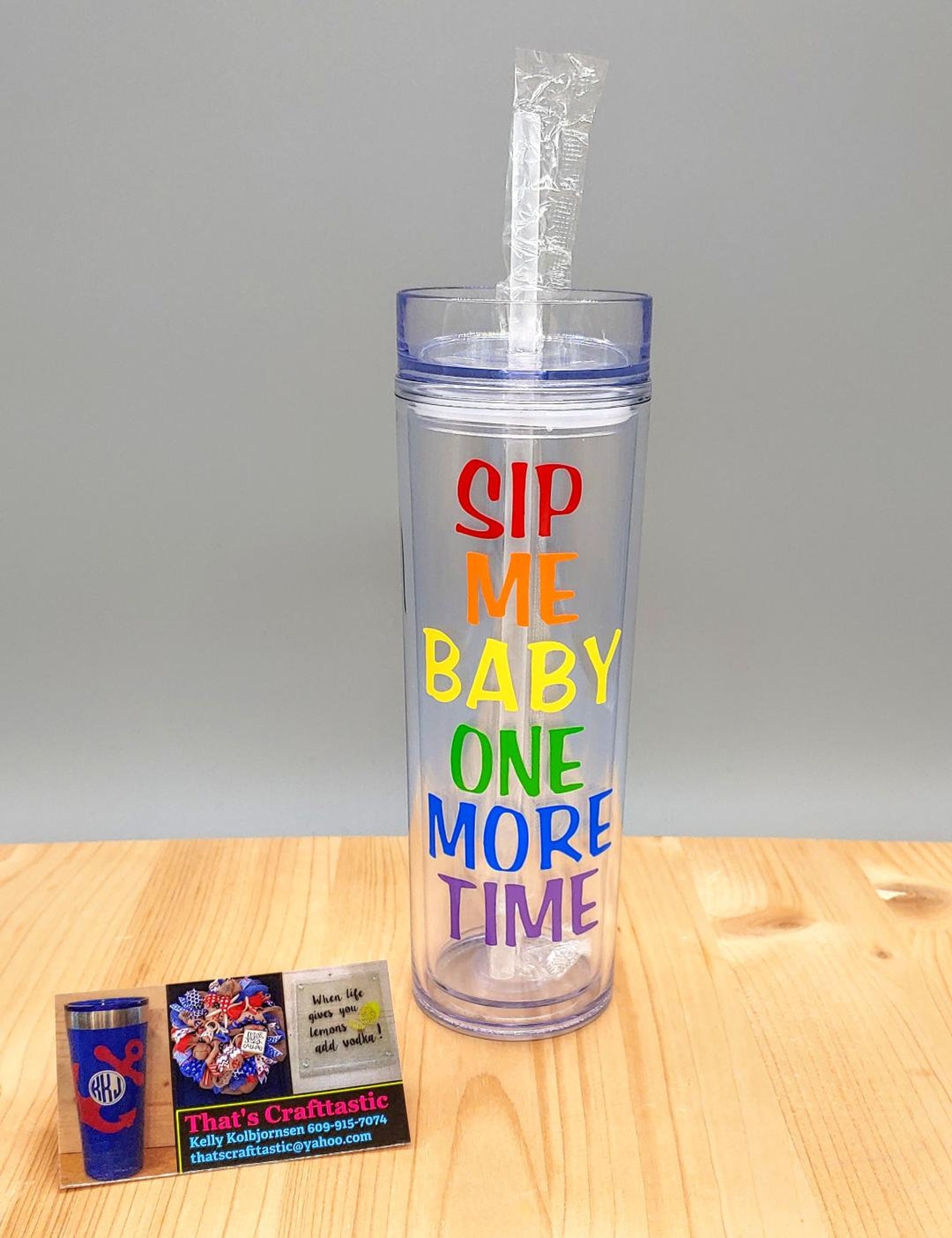 Sip Me Baby One More Time / Skinny Tumbler With Straw / You | Etsy