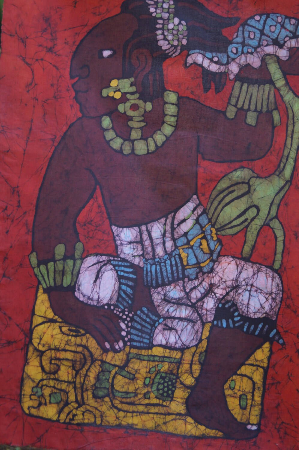 Batik of the Mayan Ruler 13 pakal From Palenque Chiapas - Etsy