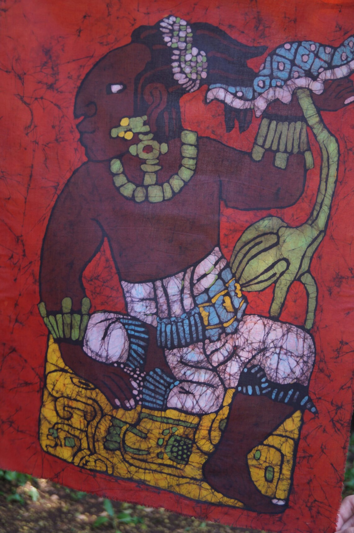 Batik of the Mayan Ruler 13 pakal From Palenque Chiapas - Etsy