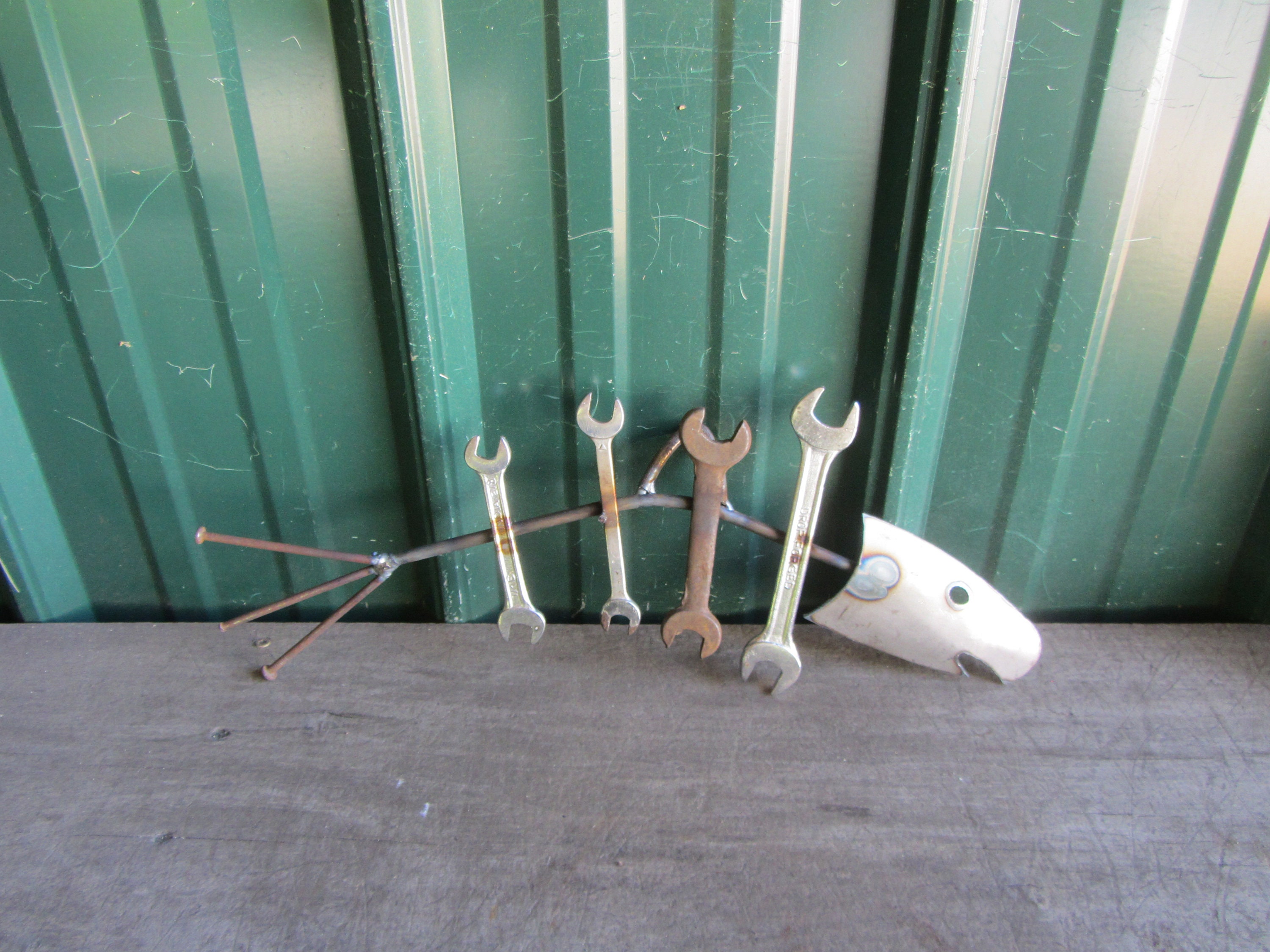 Welded Metal Wrench Fish No Water Required - Etsy Canada