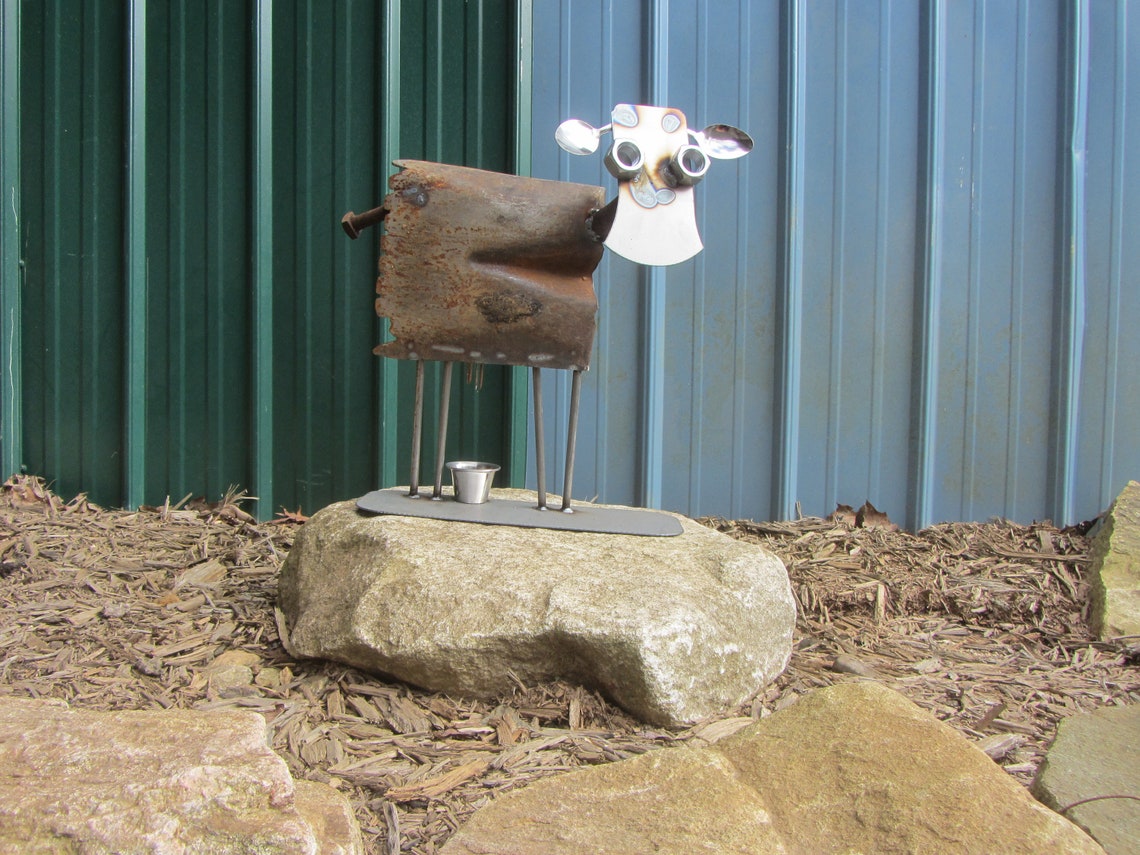 Milk Cow/goat Metal/yard Art Re-used Re-purposed - Etsy