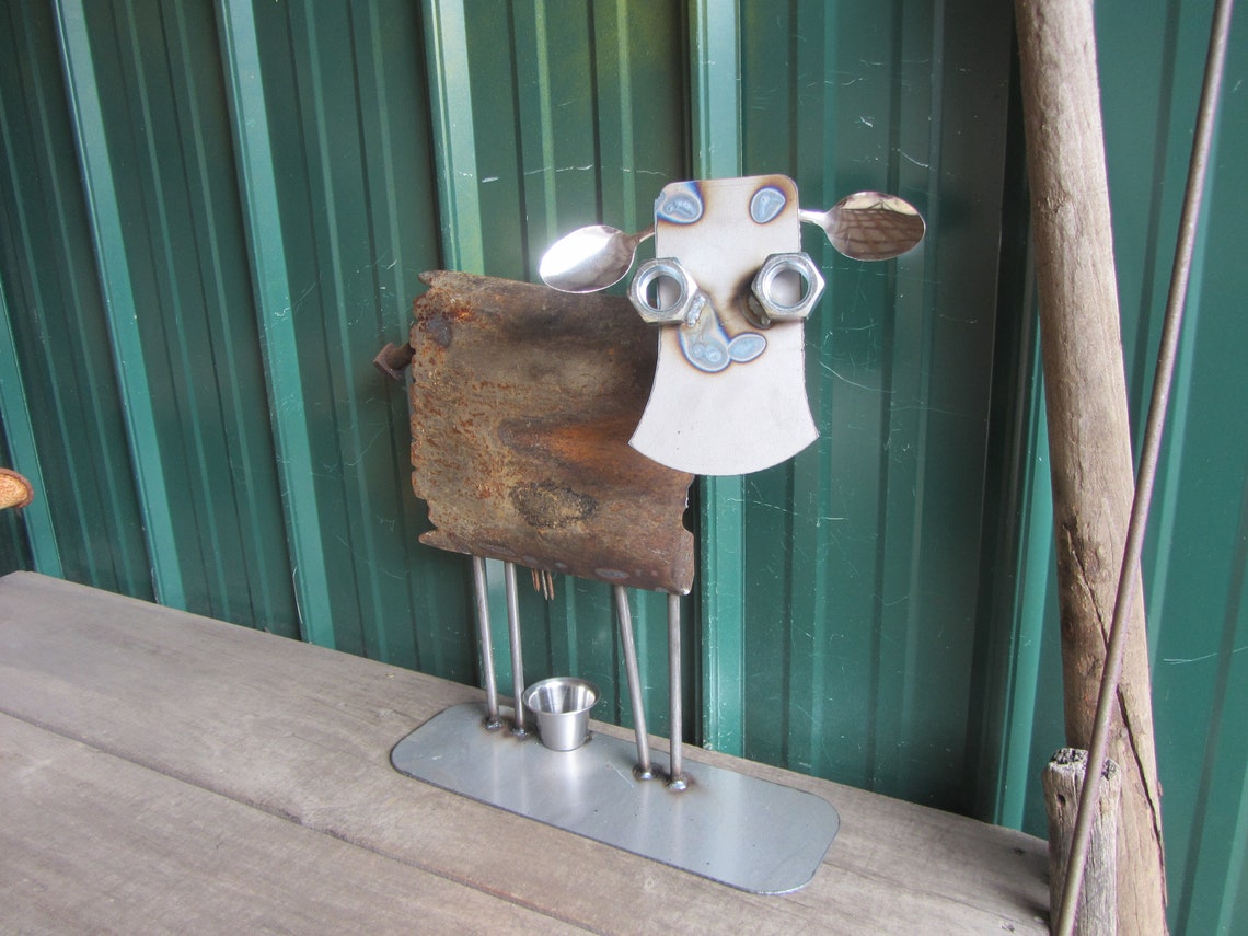Milk Cow/goat Metal/yard Art Re-used Re-purposed - Etsy