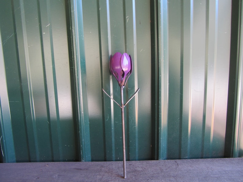 Painted Spoon Flowers roses/tulip | Etsy