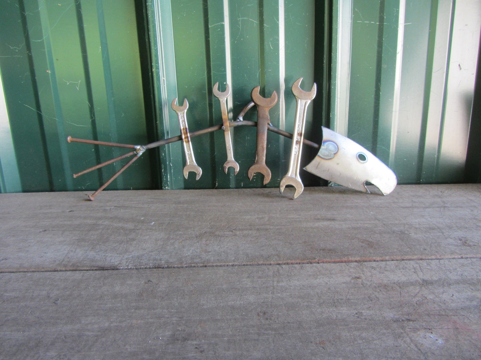 Welded Metal Wrench Fish No Water Required - Etsy Canada